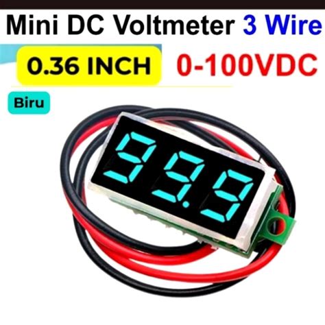 Jual Mini Digital 0 36 Voltmeter Volt Panel Volt Meter 0 100v Dc 3