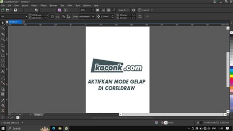 Cara Mengaktifkan Mode Gelap Dark Mode Di CorelDraw Graphics Suite