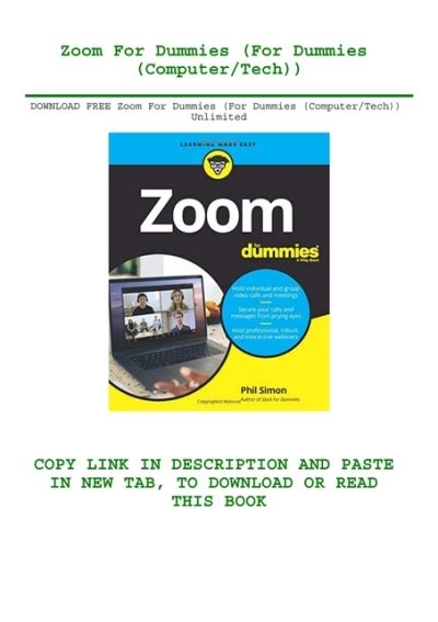 Download Free Zoom For Dummies For Dummies Computertech Unlimited