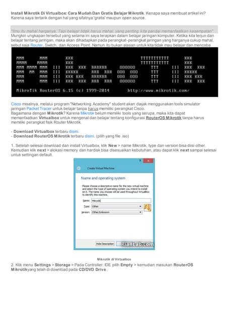 install mikrotik di virtualbox docx
