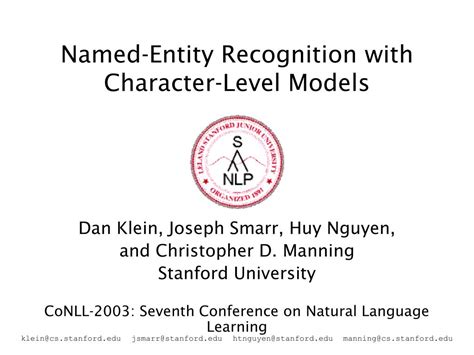 Ppt Named Entity Recognition With Character Level Models Powerpoint Presentation Id3839313