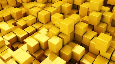 3d 렌더링에서 노란색 큐브 배경을 가진 현대적인 배경의 단색 그림 창조적 인 패턴 그래픽 요소 그래픽 모양 배경 일러스트