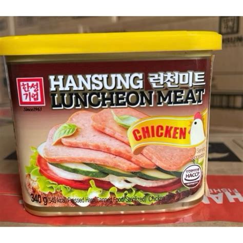Hansung Luncheon Meat Chicken 340g Shopee Philippines