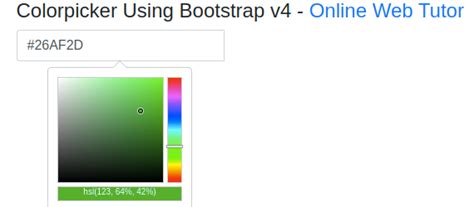 How To Integrate Bootstrap Colorpicker Using Jquery
