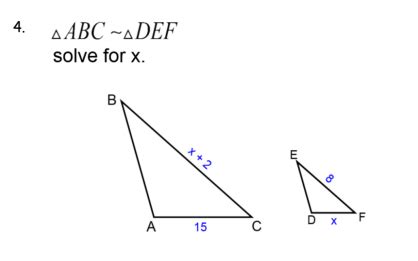 Solved ABC DEF Solve For X Chegg Com