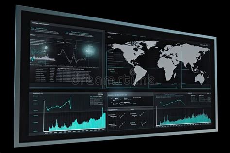 Big Datat Analysis Infographic On The Screen Generative Ai Stock Illustration Illustration