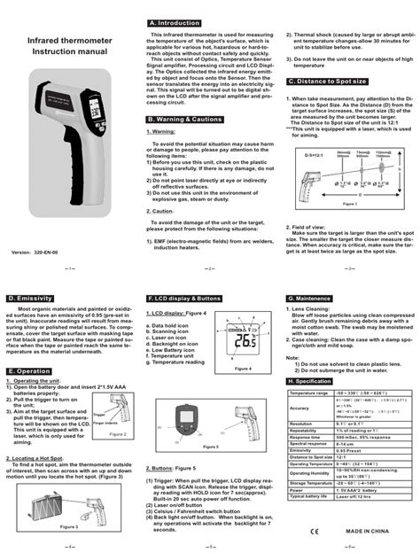 Infrared Thermometer Manual Pdf Applied And Interdisciplinary Physics