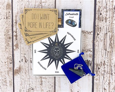 Leo Pendulum Set Pendulum Dowsing Mat Set Pendulum Mat Set Pendulum