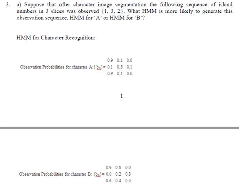 Solved A Suppose That After Character Image Segmentation