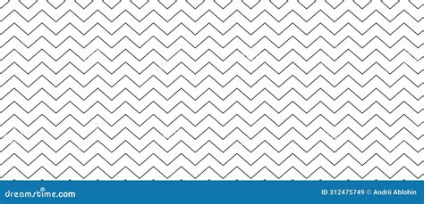 Horizontal Zigzag Lines Background With Black And White Zig Zag