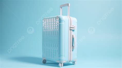 파스텔 블루 배경에 대해 3d 렌더링의 폴리카보네이트 여행 가방 수화물 여행 가방 수하물 배경 일러스트 및 사진 무료 다운로드 Pngtree