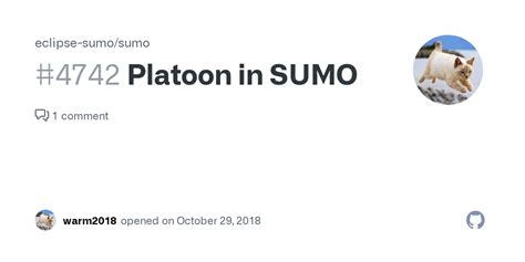 platoon in sumo · issue 4742 · eclipse sumo sumo · github