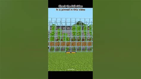 Unlimited And Automatic Bamboo Farm In Minecraft Tutorial Youtube