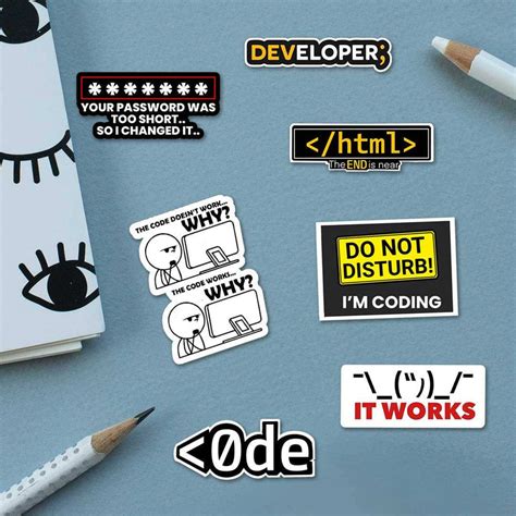 Coder Sticker Packs 50 Sticker Stick It Up