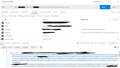 Azure Ad B2c Non Interactive Headless Authentication Using Resource Owner Password