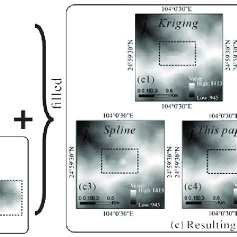 Comparison Of Different Interpolation Methods A Mask Dem B The Download Scientific