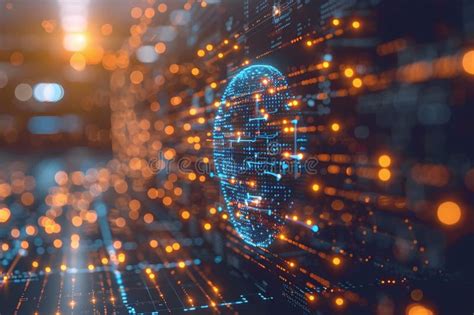 Digital Representation Of A Glowing Globe Surrounded By Interconnected Data Points And Lines In