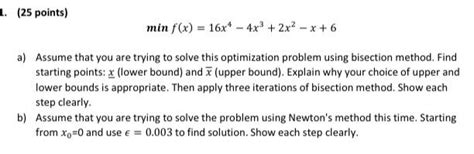 solved minf x 16x4−4x3 2x2−x 6 a assume that you are