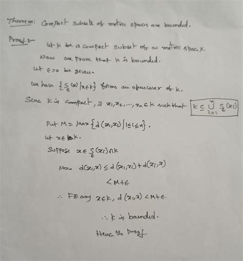 Properties Of Compact Sets