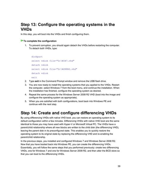 Native VHD Boot A Walkthrough Of Common Scenarios PDF