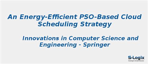 An Energy Efficient Pso Cloud Scheduling Cloudsim Projects S Logix