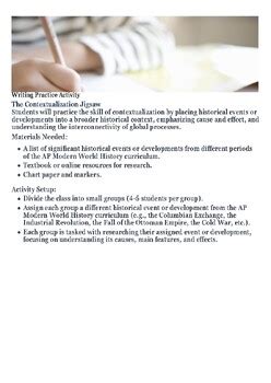 AP Modern World History Contextualization Key Events TPT