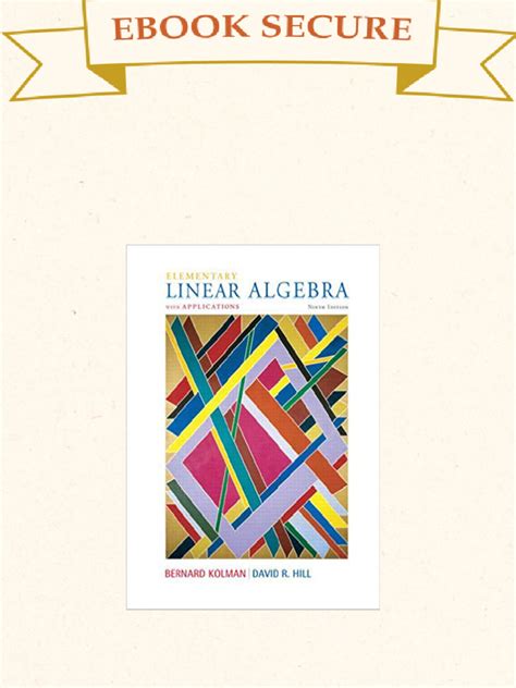 Ebook Pdf Elementary Linear Algebra With Applications 9th Edition Download Pdf Eigenvalues