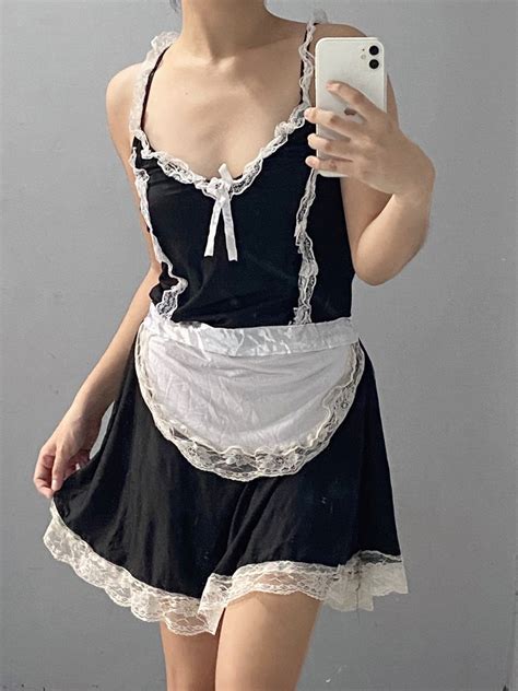 Sexy Maid Costume Mini Dress On Carousell