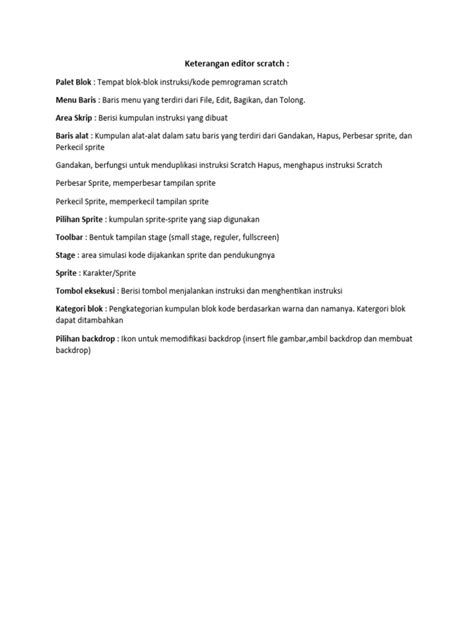 Keterangan Editor Scratch Pdf