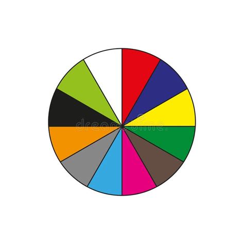 Circle Sectors For Web Design Infographic Element Round Shape Vector