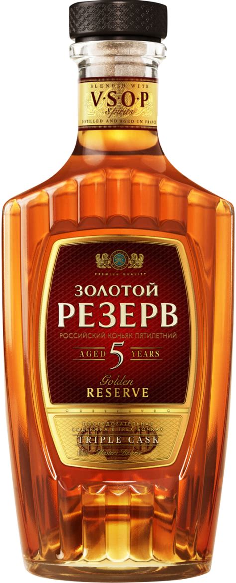 Коньяк Золотой Резерв пятилетний 40% 1л (Россия) купить и получить в ...