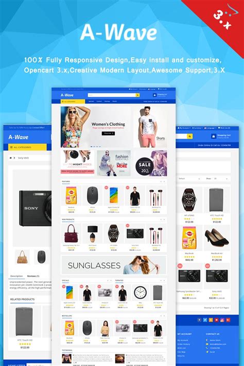 Opencart шаблоны Шаблоны для Opencart ОпенКарт и Ocstore
