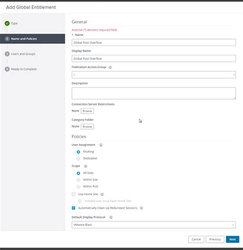 The User Overflow And How To Solve It With A Backup Global Entitlement In Vmware Horizon