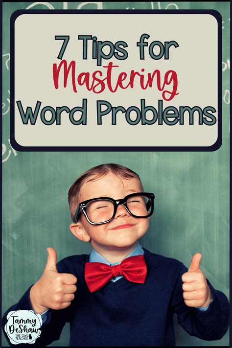 Tips For Mastering Word Problems The Owl Teacher