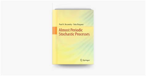 ‎almost Periodic Stochastic Processes On Apple Books