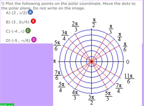 Solved 1 Plot The Following Points On The Polar Coordinate