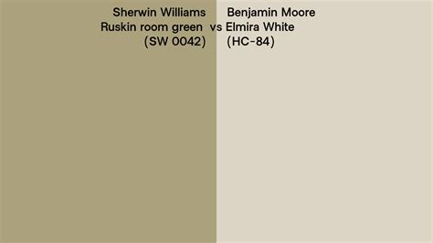 Sherwin Williams Ruskin Room Green Sw 0042 Vs Benjamin Moore Elmira