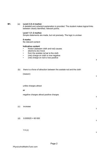 Gcse Ocr Gateway Physics Electricity Complete Revision Summary Teaching Resources