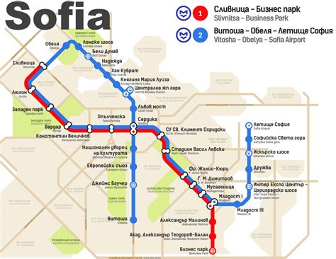 Sofia Metro Map