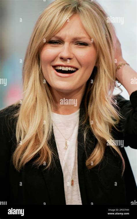 Actress Kirsten Dunst Appears On Stage During Mtvs Total Request
