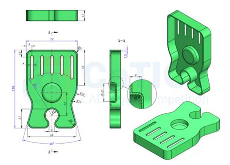 Freecad Tutorial For Beginnersbasic Model Exercise 13 3d Cad Model Library Grabcad