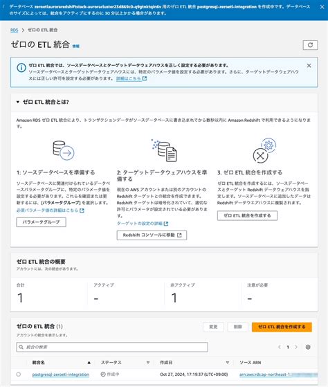 新機能 Amazon Aurora Postgresql と Amazon Redshift の Zero Etl 統合の試してみました Developersio