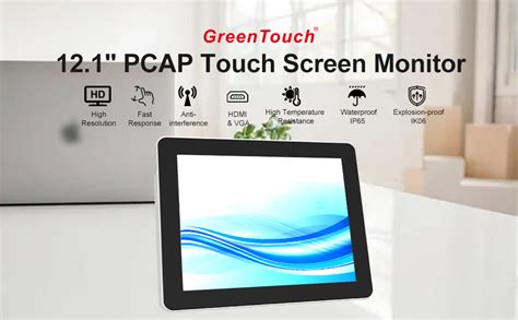 Greentouch 12 1 Inch Pcap Multi Touch Touchscreen Monitor Hdmi Vga