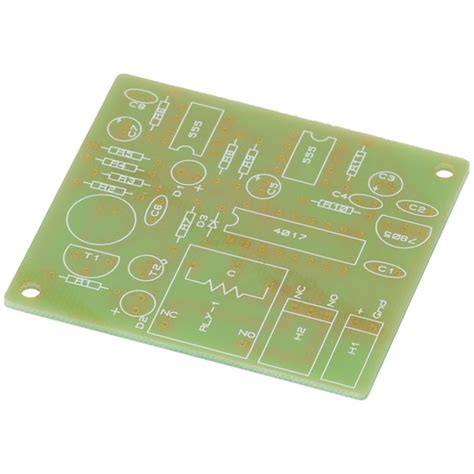 Pcb For Clap Switch Project Kit Single Rapid Electronics