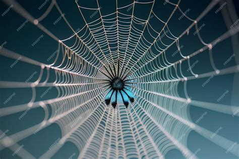 Premium Photo Macro Photography Of Spider Web Pattern In The Forest