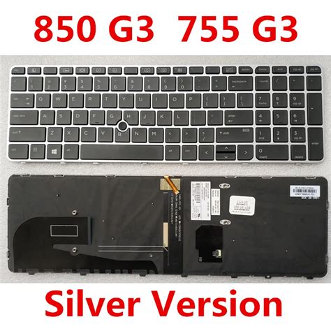 Orignal Laptop Backlit Keyboard For Hp Elitebook 850 G3 755 G3 Genuine