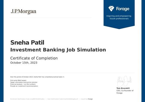 sneha patil on linkedin investmentbanking forage virtualexperience