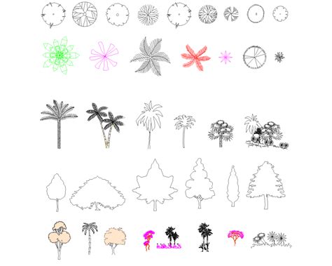 Trees Plan Elevation CAD Blocks CADBlocks Hub For Industrial Design