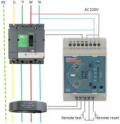 Acrel RS Earth Leakage Current Relay Asj L Ld A C Residual Current Monitor Earth Fault Relay
