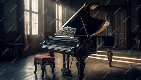 Premium Ai Image Old Pianist Playing Majestic Classical Music On